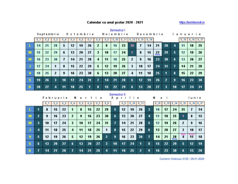 Calendar 2020 2021 PDF | PDF
