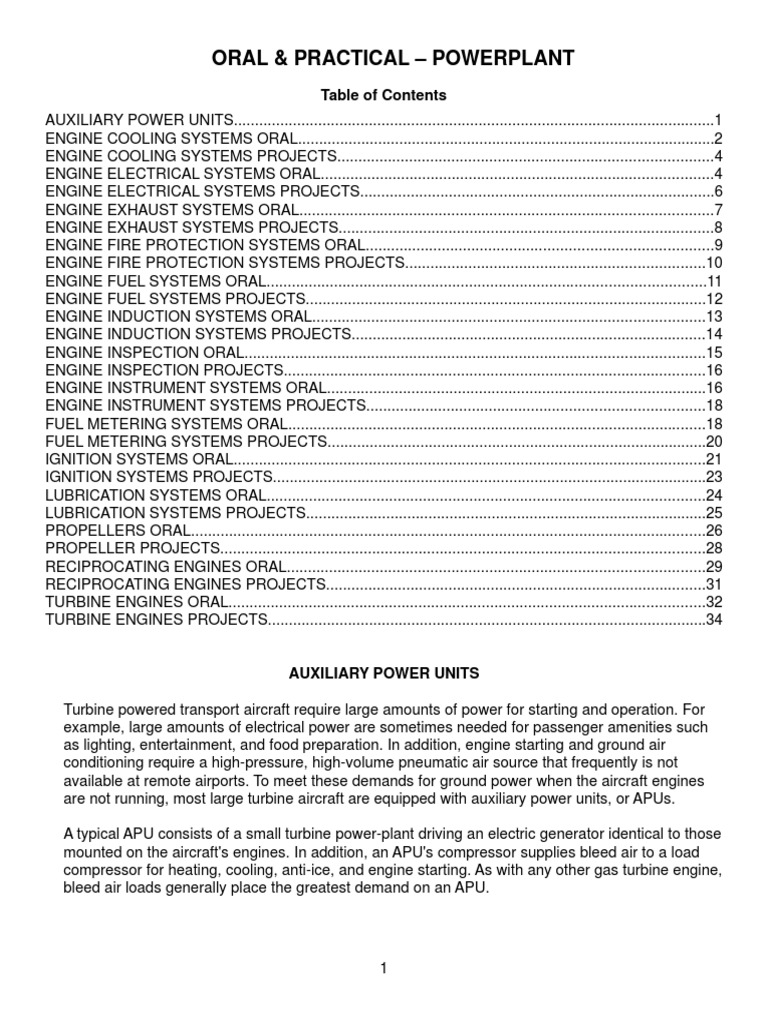 Powerplant Oral & Practical Guide | PDF | Carburetor | Ignition System