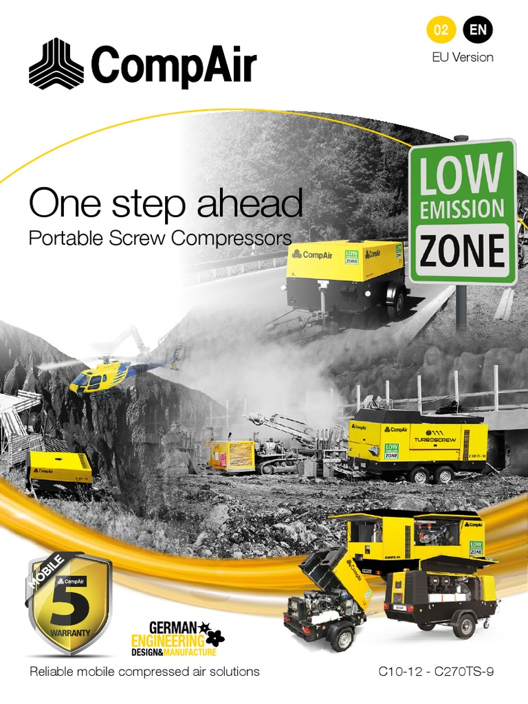 One Step Ahead: Portable Screw Compressors | PDF | Diesel Engine | Engines