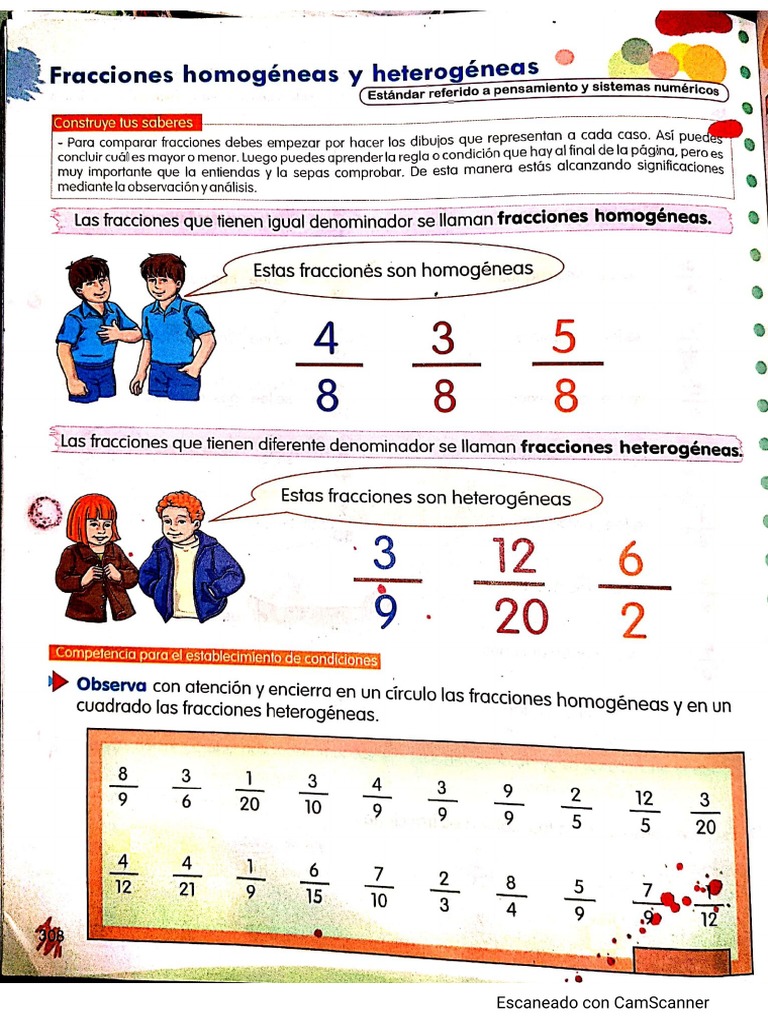 MATEMATICAS - Clasificación de Fracciones y Operaciones Entre ...