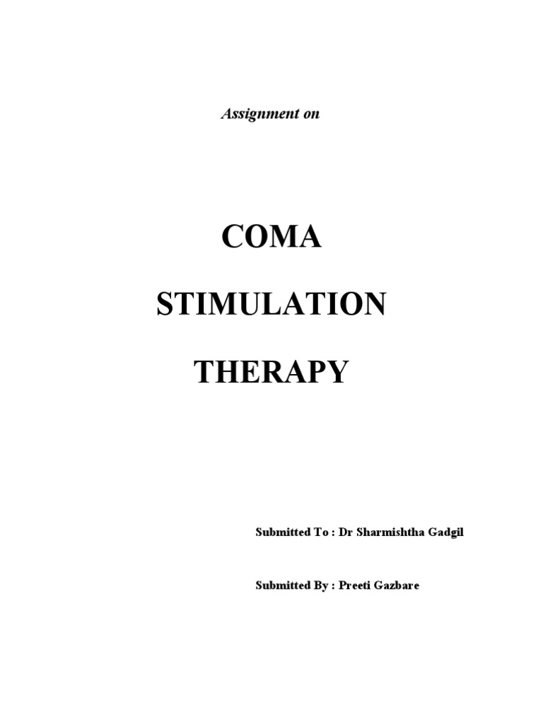 Final Coma Stimulation | PDF | Coma | Blood Vessel
