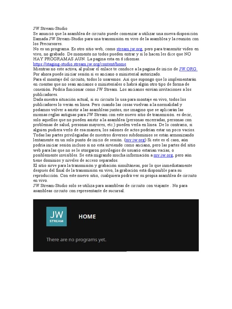 JW Stream | PDF