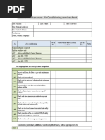 Air Conditioning Service Report Template | PDF | Electrical Components ...