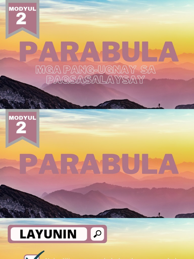 Modyul 2 - Parabula | PDF