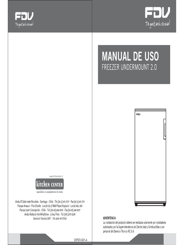 Manual de Uso Freezer | PDF | Refrigerador | Energía y recursos