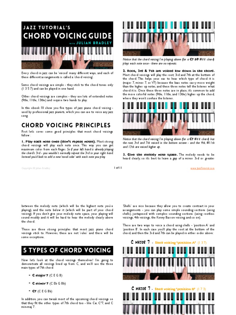 'The Chord Voice | PDF | Chord (Music) | Jazz