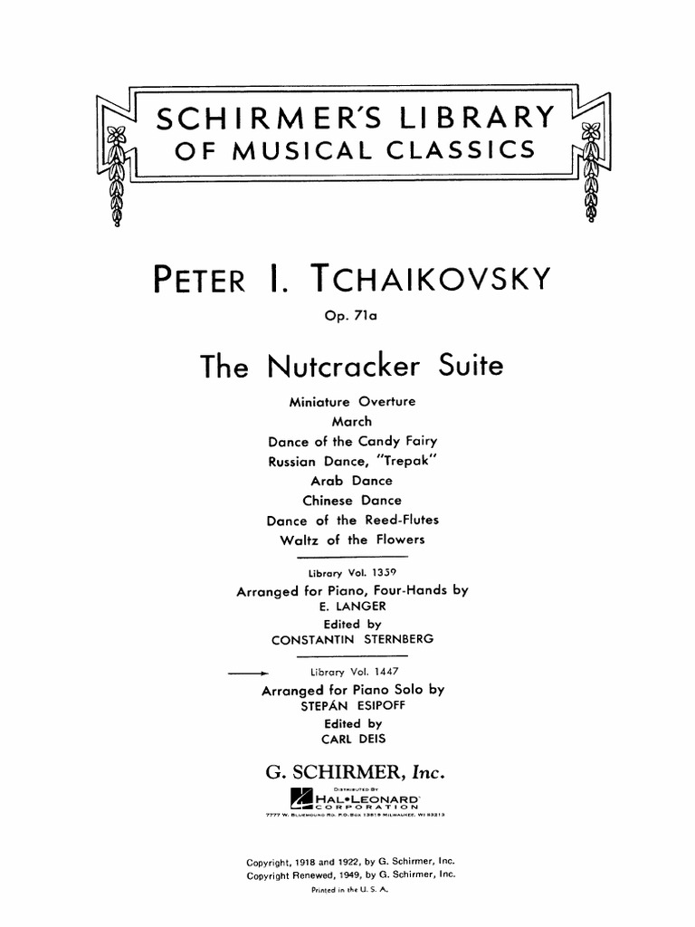 Tchaikovsky - The Nutcracker Suite | PDF