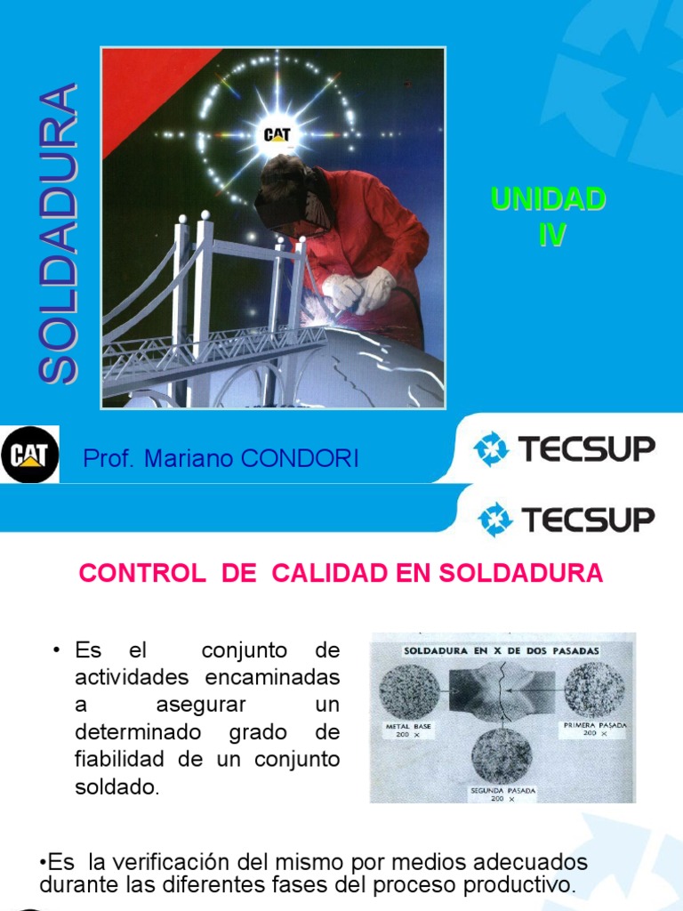UNIDAD IV Tecsup-Soldadura | Descargar gratis PDF | Soldadura | Construcción
