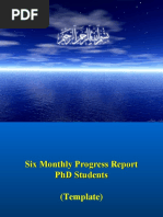 Six Monthly Progress Report Format | PDF | Academia | Vocational Education