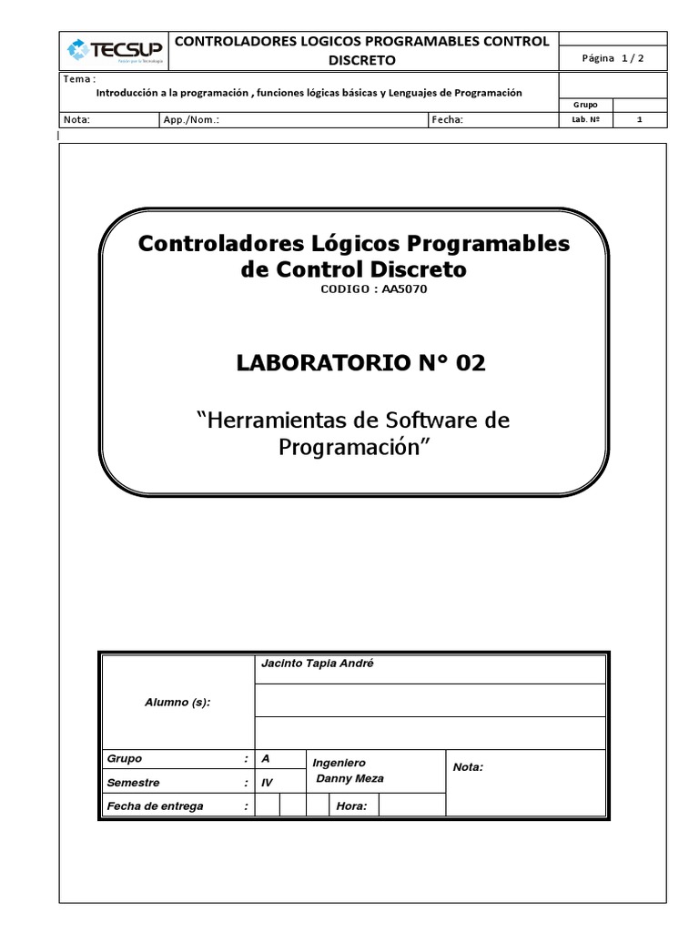 Control de puerta de garaje con PLC | PDF | Controlador lógico ...