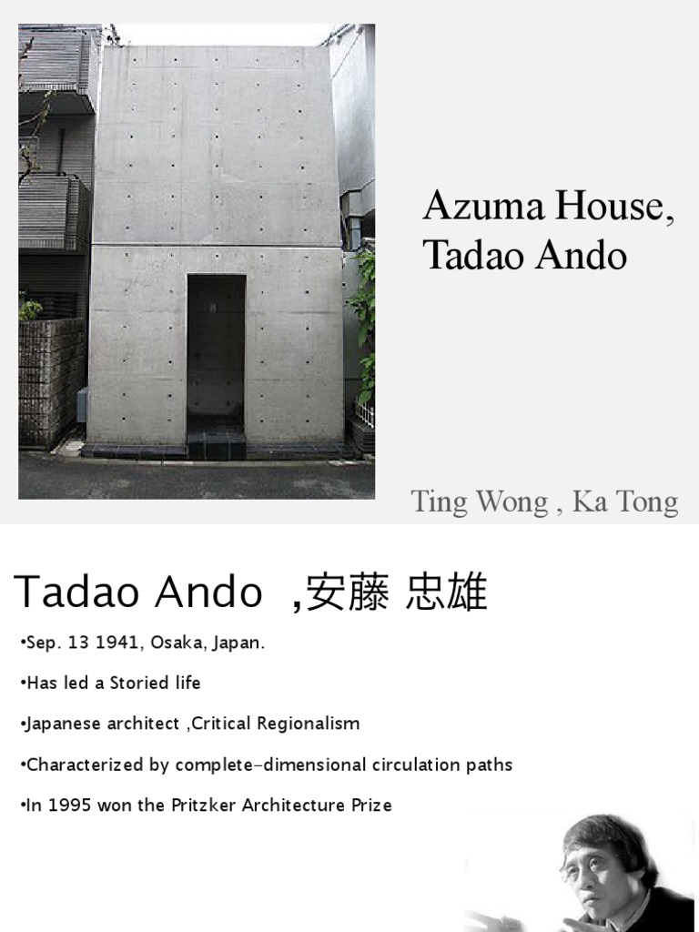 Azuma House, Tadao Ando: Ting Wong, Ka Tong | PDF | Courtyard ...