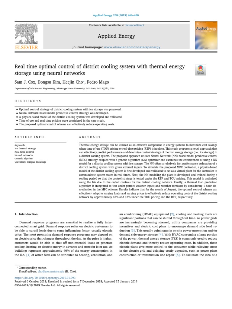 Applied Energy: Sciencedirect | PDF | Mathematical Optimization ...
