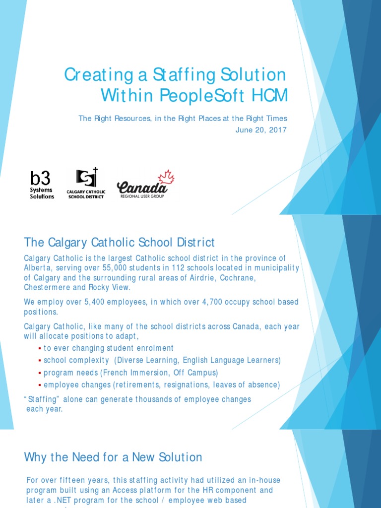 Creating A Staffing Solution Within Peoplesoft HCM | PDF | Human ...