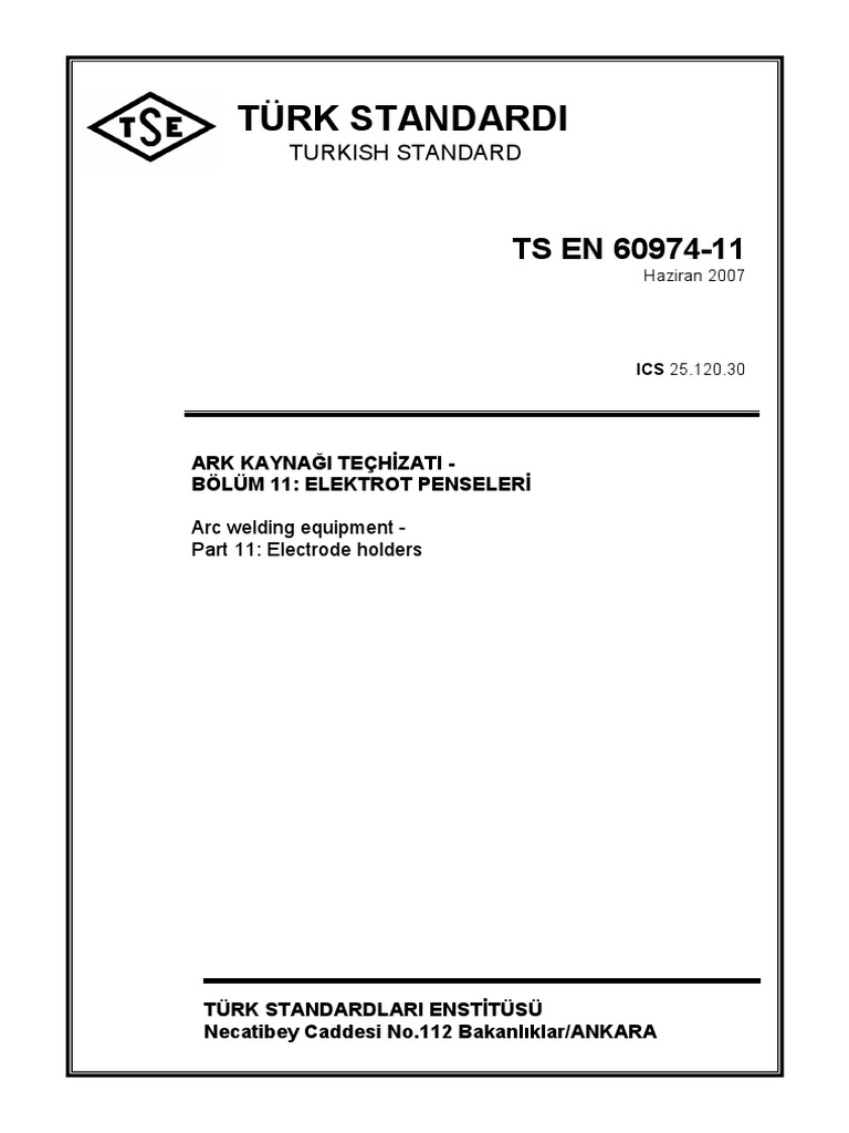 TS en 60974-11 | PDF