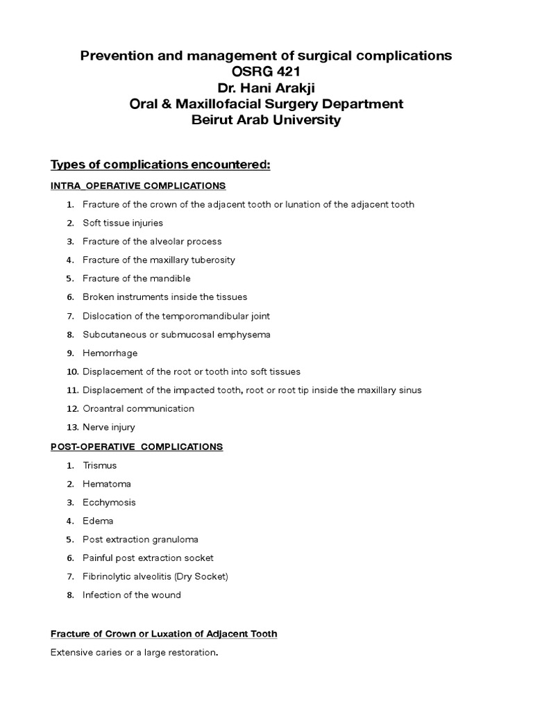Oral Surgery | PDF | Dentures | Mouth