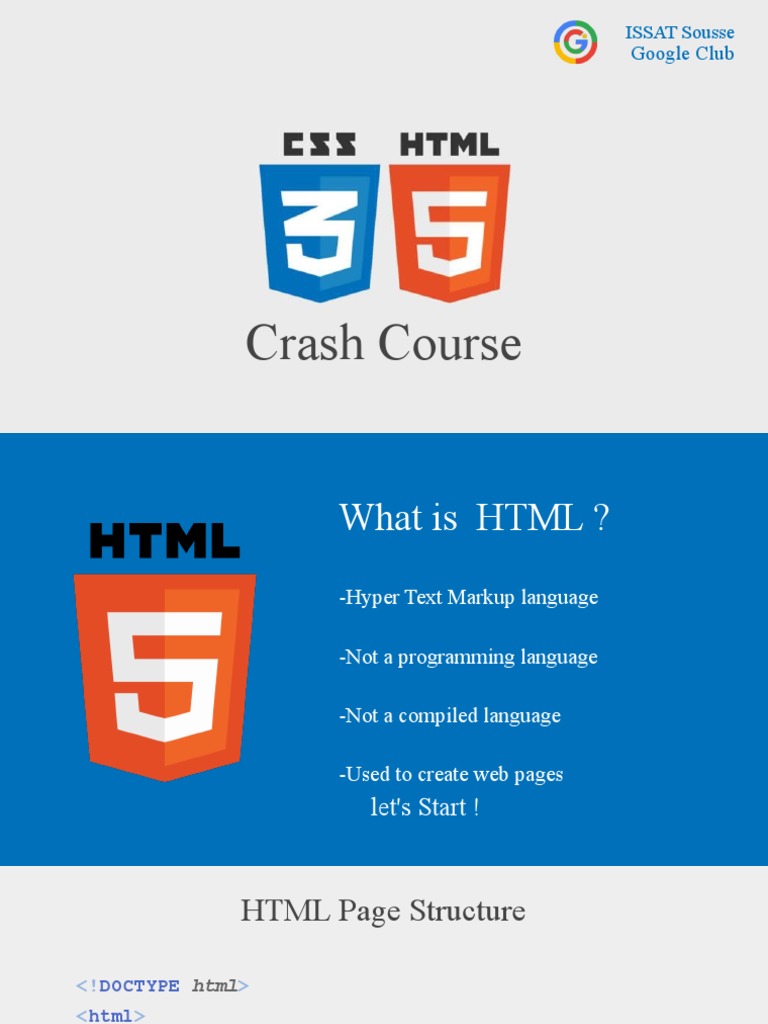 Html And Css Crash Course Pdf Html Computer File Formats 2671