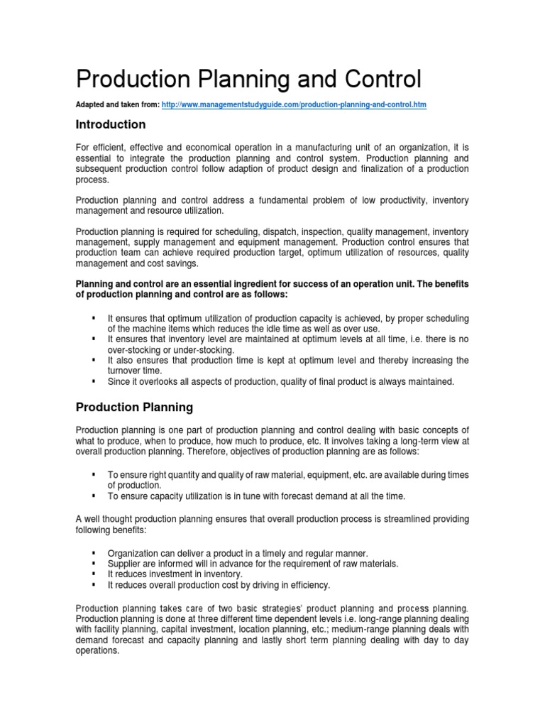 Manufacturing Efficiency Guide | PDF | Inventory | Resource