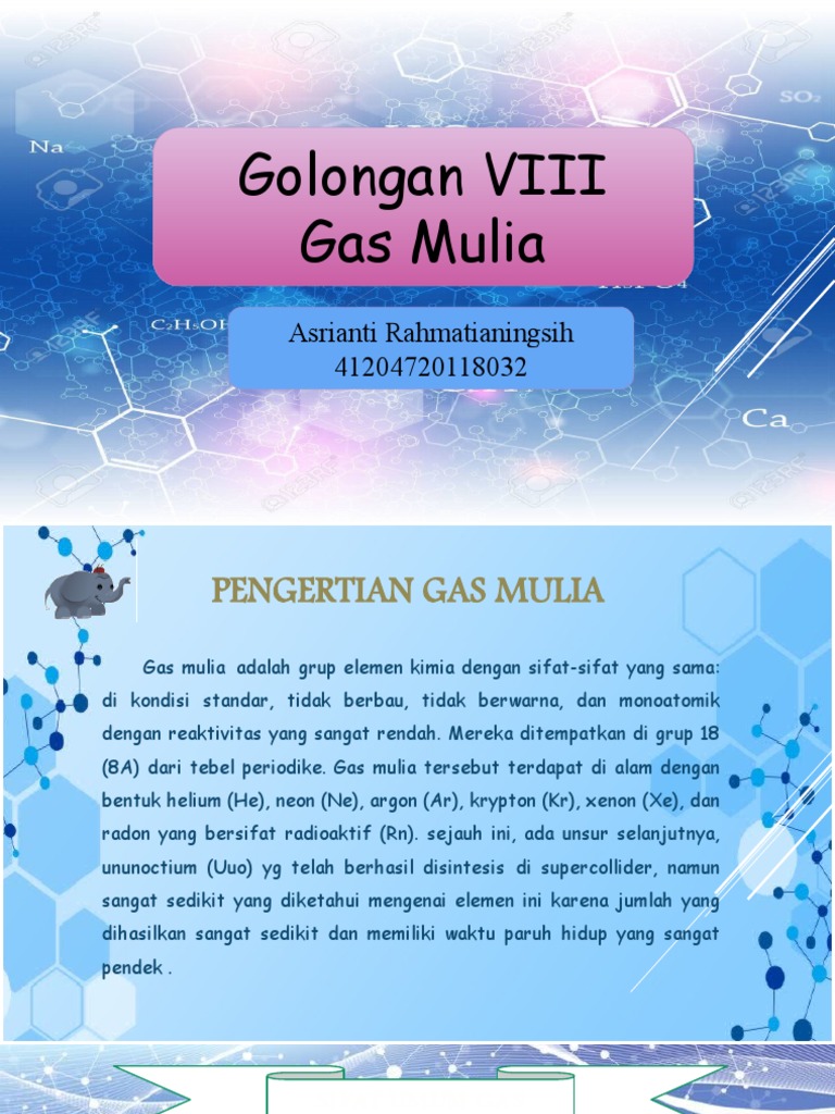 Unsur Golongan Gas Mulia 8A | PDF