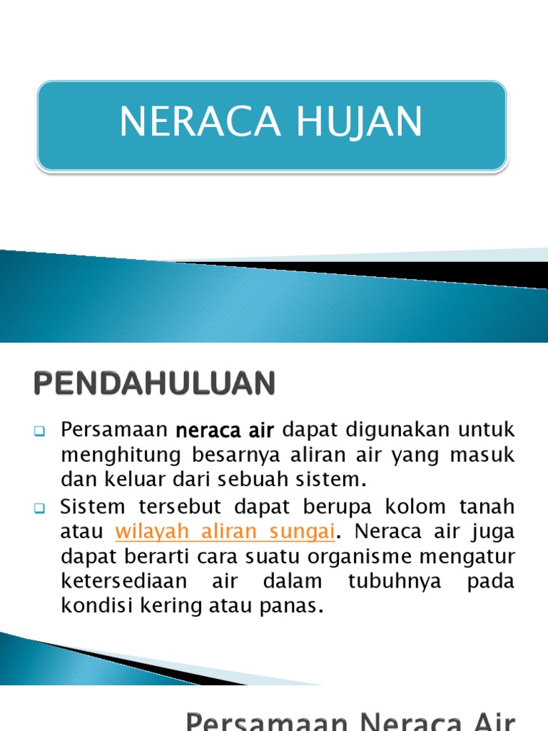 3-1. Neraca Air | PDF