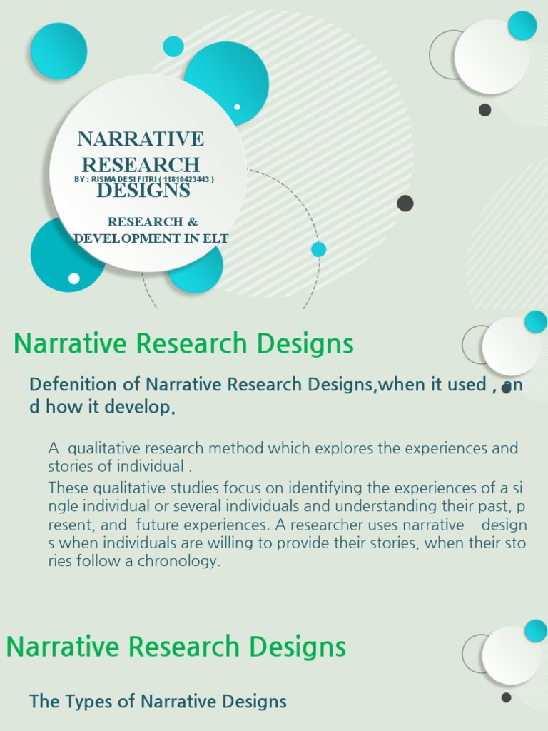 Narrative Research Designs: Research & Development in Elt | PDF