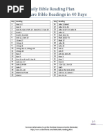 The Official 365 Day Reading Plan For The Bible in A Year | PDF | Bible ...