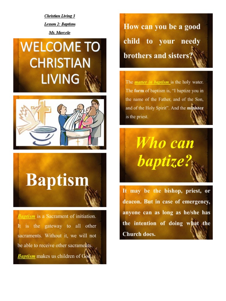 Christian Living 3 LESSON 2 | PDF