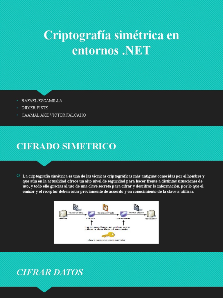 Criptografía en Entornos .NET 1 | PDF | Criptografía | Clave (criptografía)