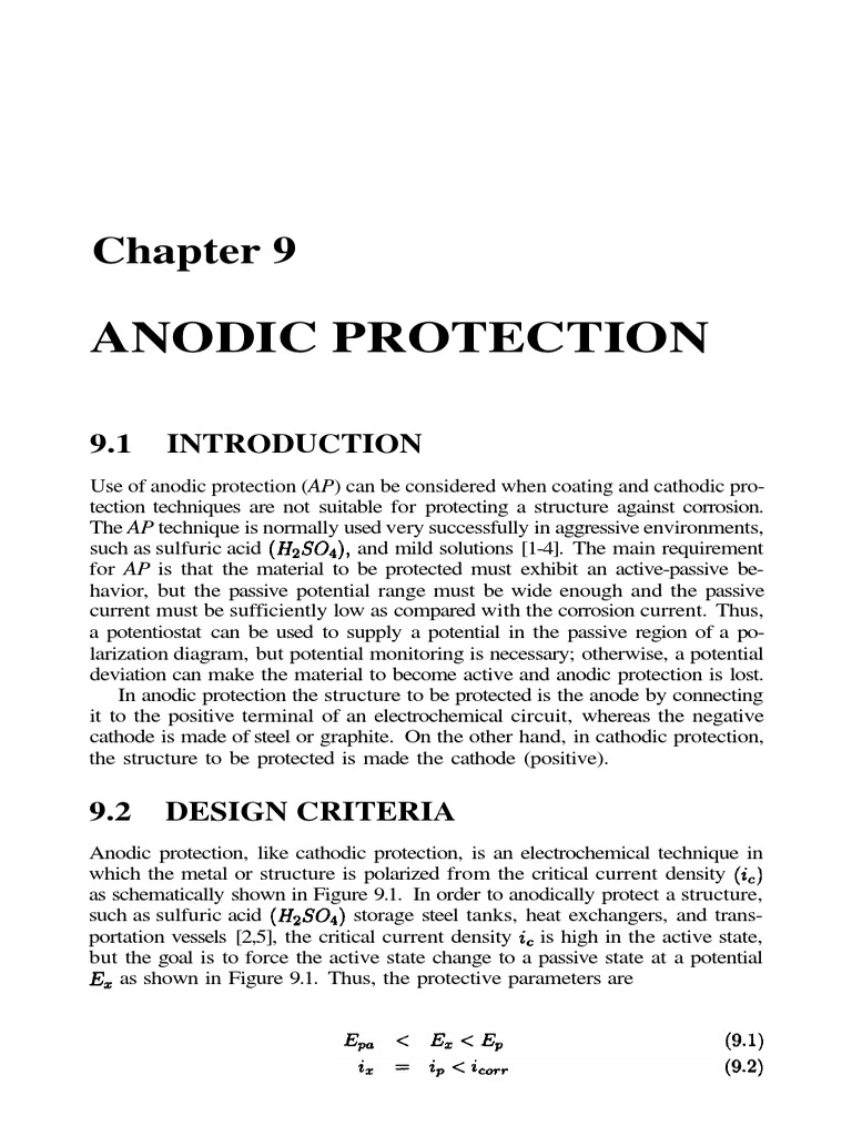 Anodic Protection | PDF | Electrochemistry | Corrosion