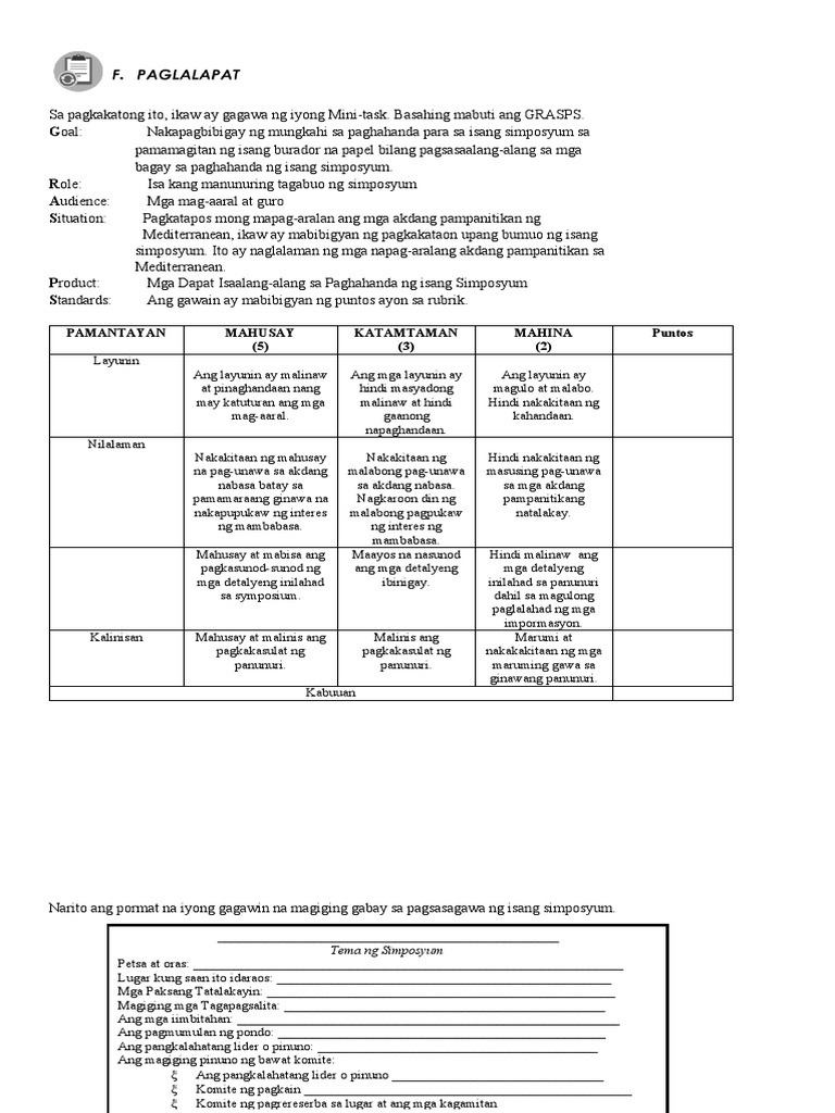 Paglalapat (Modyul 6) | PDF