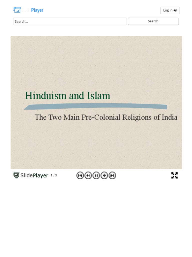 Hinduism and Islam The Two Main Pre-Colonial Religions of India. - PPT ...