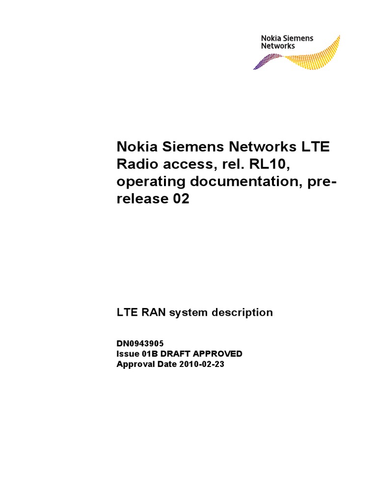 LTE RAN System Description | PDF | Lte (Telecommunication) | Orthogonal ...