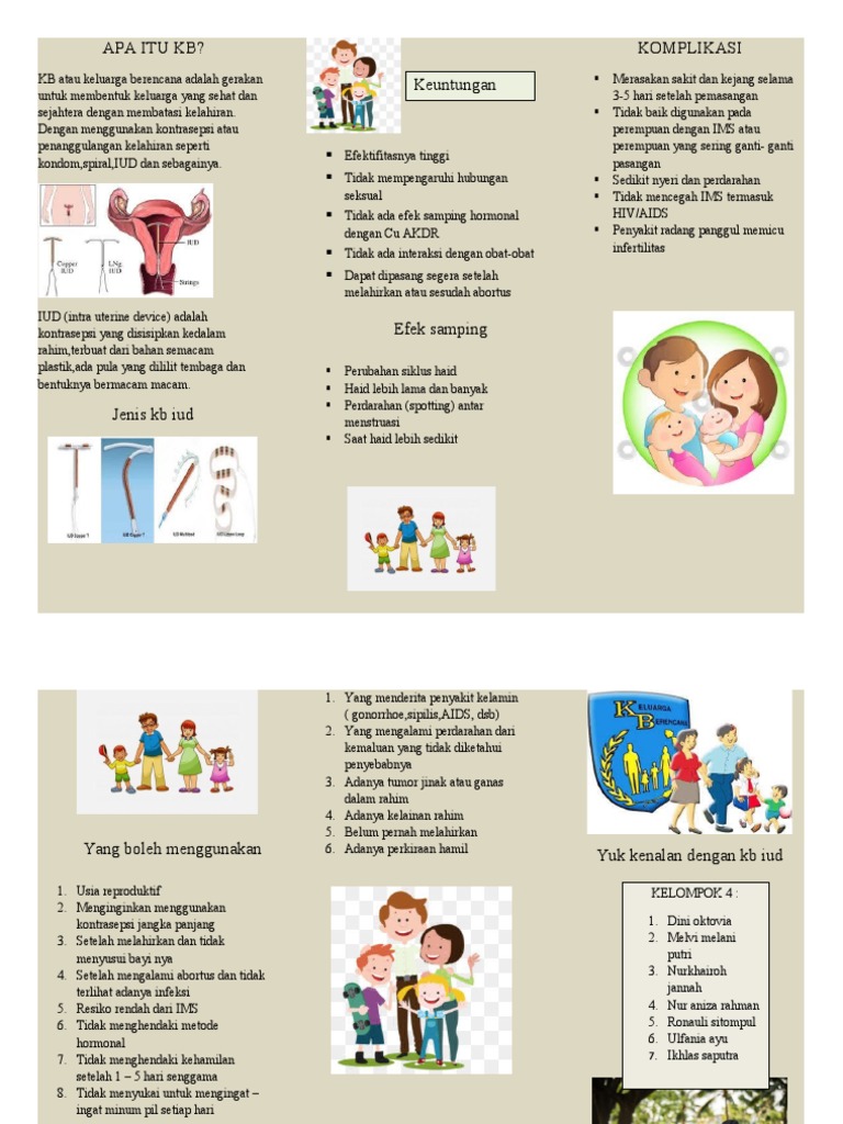 Leaflet KB Iud | PDF | Kesehatan Holistik