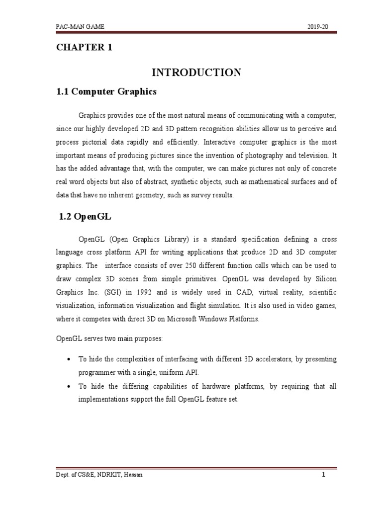 3D Pac-Man Game Design Document: An Overview of the Implementation and Design of a 3D Pac-Man ...