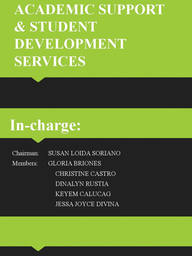 Academic Support & Student Service | PDF | Libraries | Laboratories