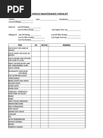 Vehicle Pre-start Inspection Checklist | PDF | Truck | Vehicles