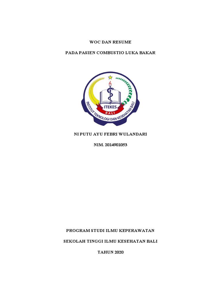 Asuhan Keperawatan pada Combustio II | PDF