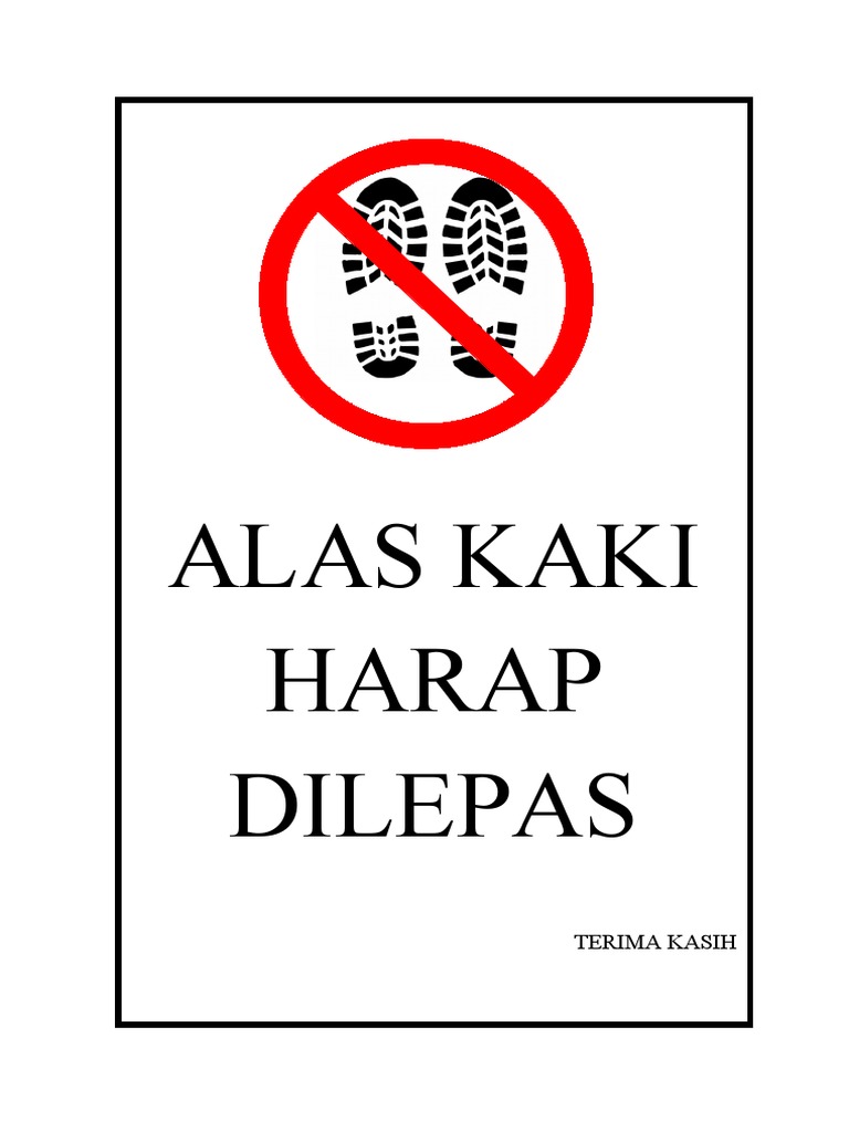 Alas Kaki Harap Dilepas | PDF