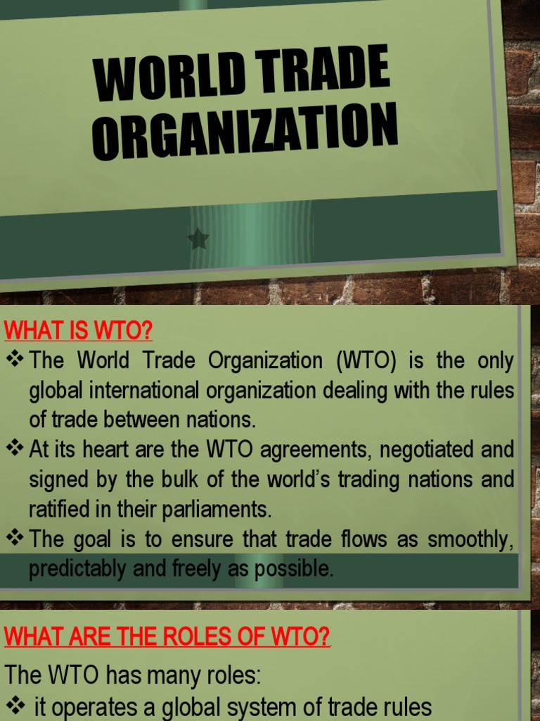 World Trade Organization | PDF | World Trade Organization | Economies