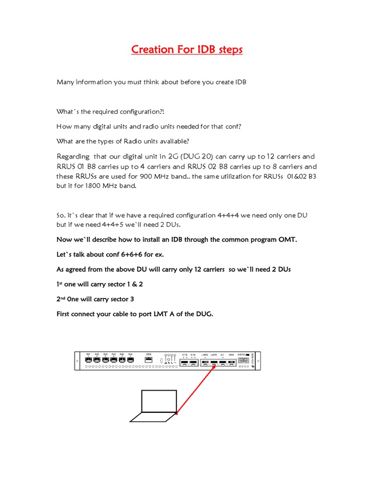 IDB Creation and Configuration Guide | PDF | Networks | Electrical Engineering