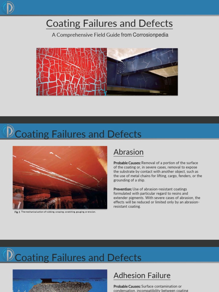 Coating Failures: Causes & Prevention Guide | PDF | Paint | Rust