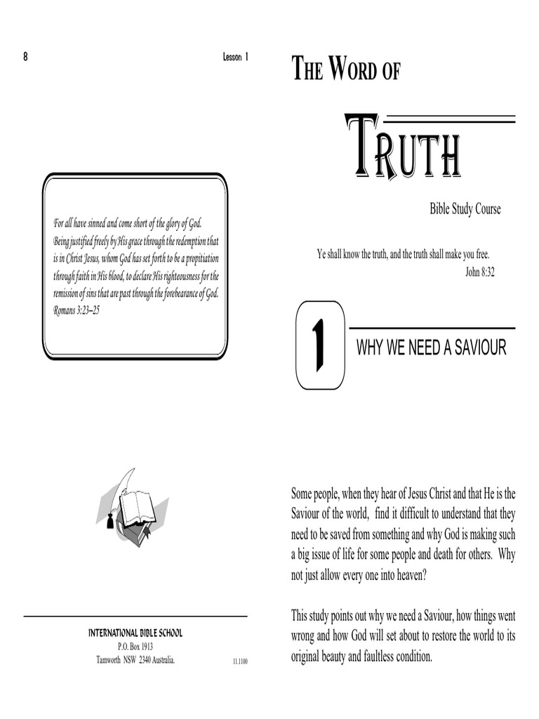 Why We Need a Saviour: A Study Guide | PDF | Adam And Eve | Jesus
