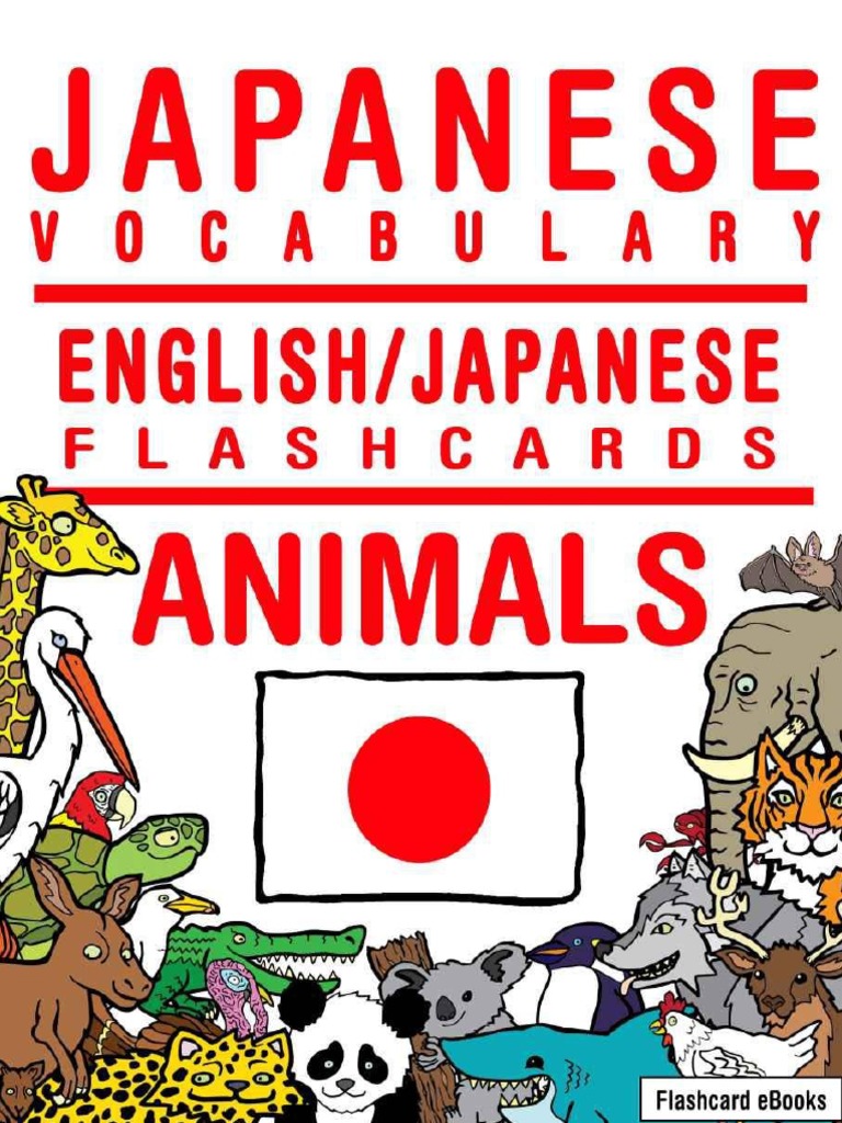 Japanese Vocabulary - English - Japanese Flashcards - Animals (PDFDrive ...