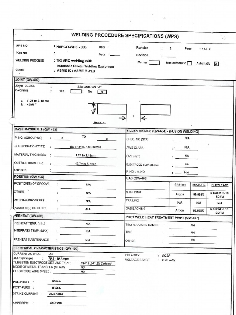 Gtaw-Automatic Orbital Welding PDF | PDF