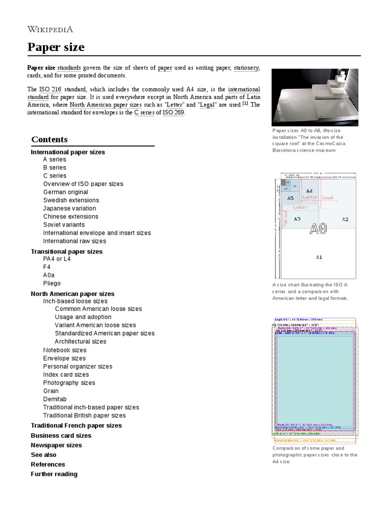 Paper Size | PDF | Office Work | Equipment