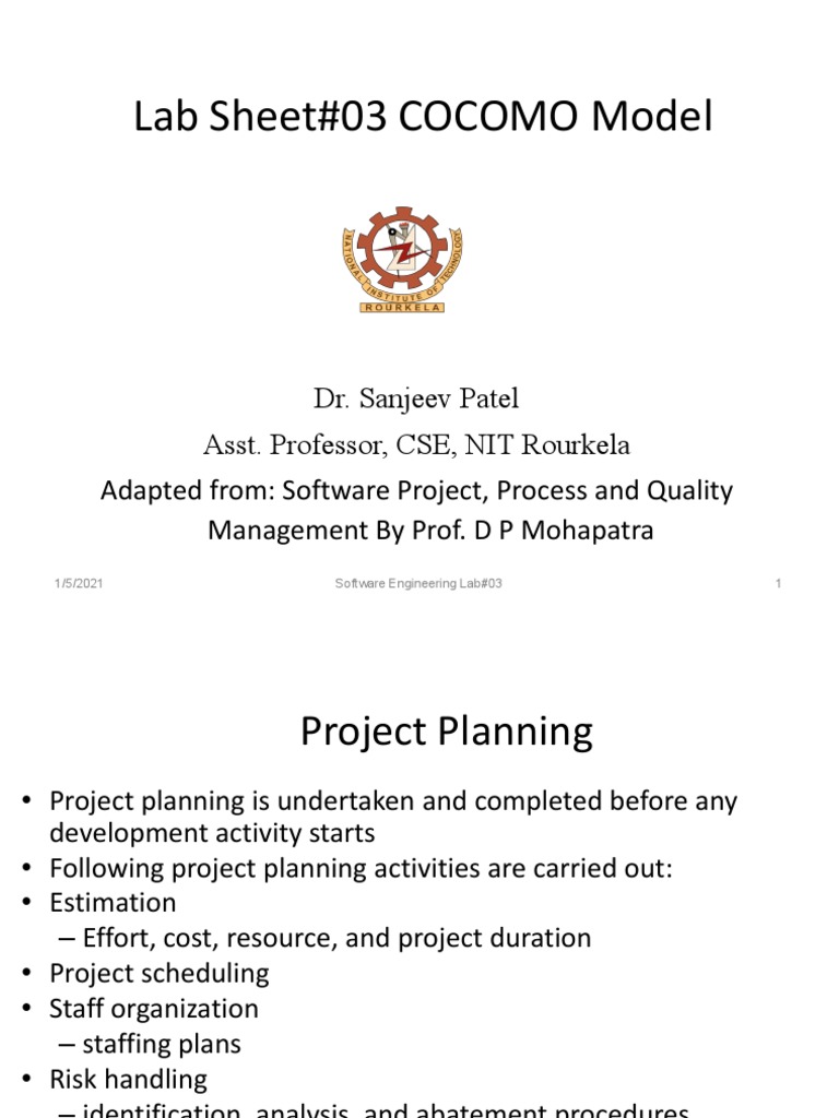 COCOMO Model | PDF | Computer Science | Computing
