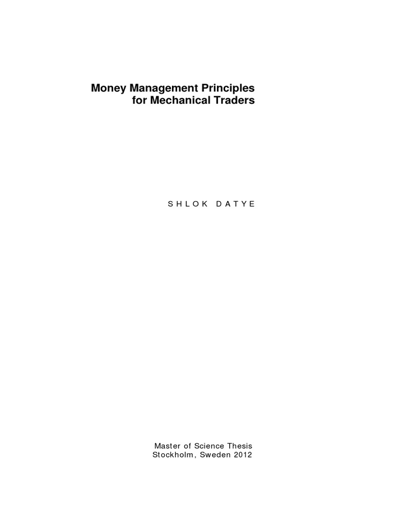 Fulltext01 PDF | PDF | Algorithmic Trading | Probability Distribution