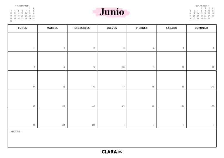 Calendario Junio 2021 para Imprimir PDF - 5e67ea3d PDF | PDF