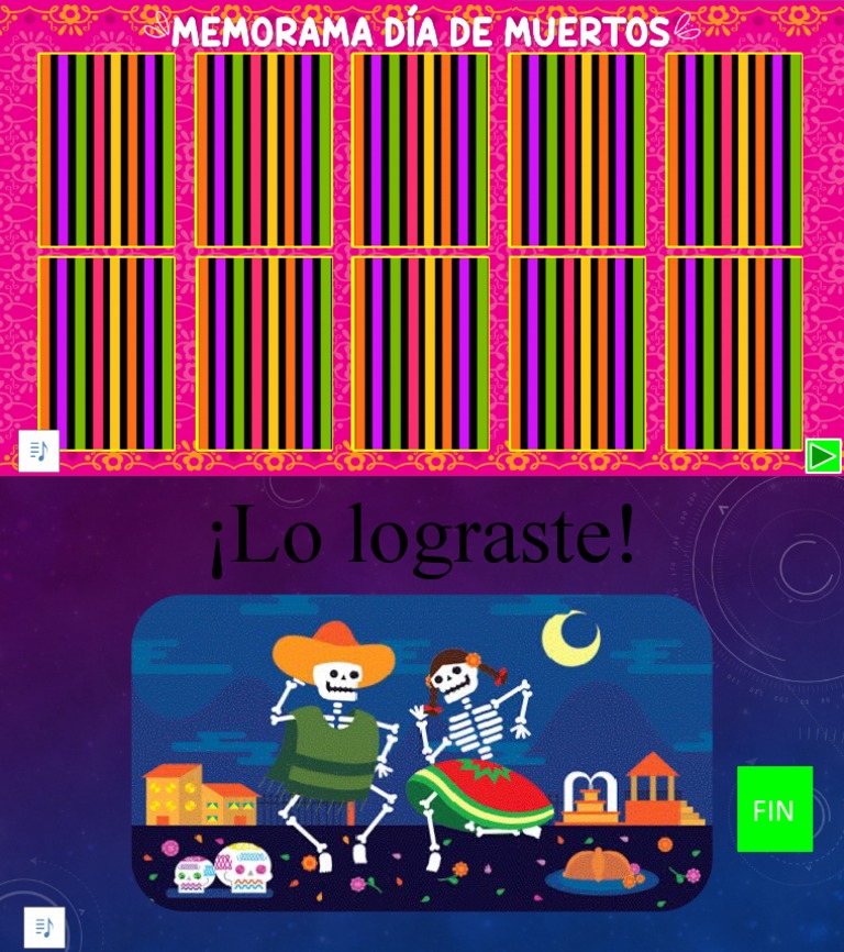 Juego de Memoria Día de Muertos Nivel 1 Ideas para Preescolar | PDF