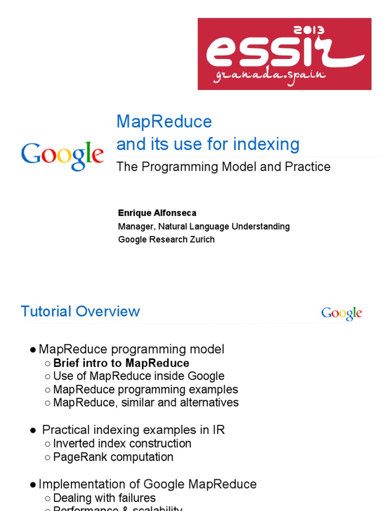 ESSIR MapReduce For Indexing | PDF | Map Reduce | Apache Hadoop
