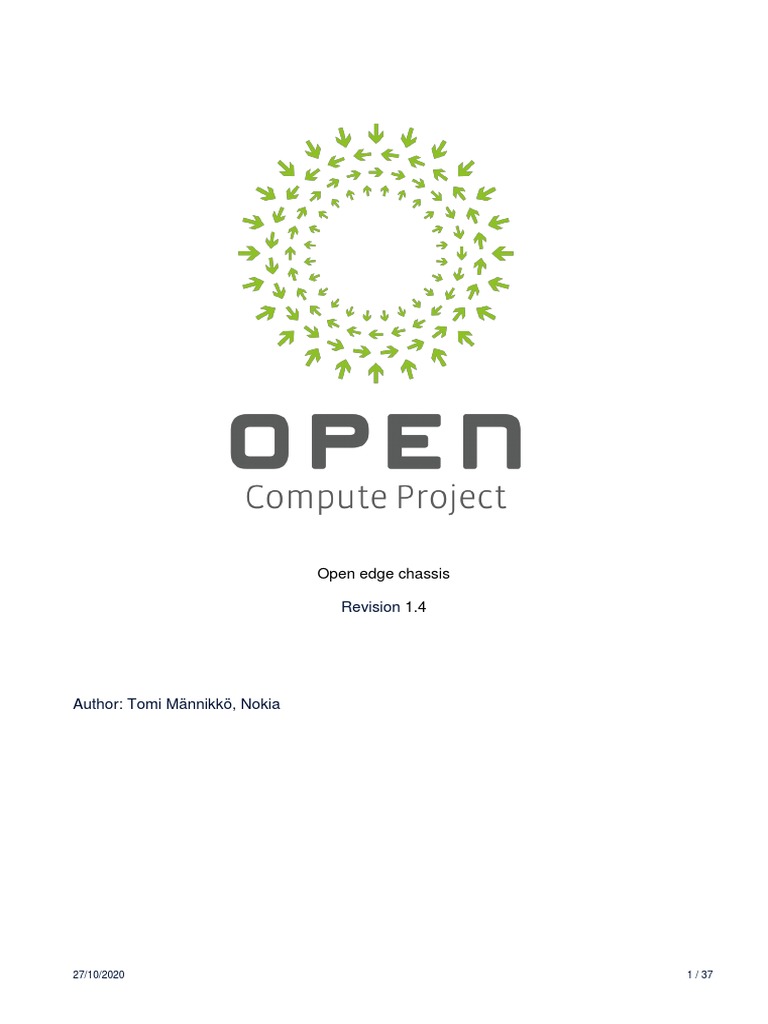 Open Edge Chassis OCP Contribution v1.4 PDF | PDF | Computer ...